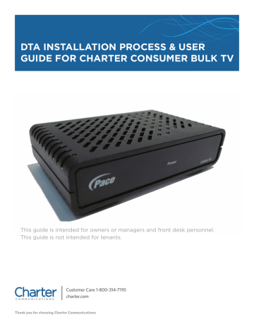 Charter Digital Transport Adapter DTA User Guide | Manualzz