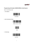 Symbol LS2208 Bar Code Scanner Programming Guide | Manualzz