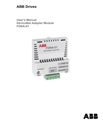 ABB DeviceNet Adapter Module FDNA-01 User's Manual | Manualzz