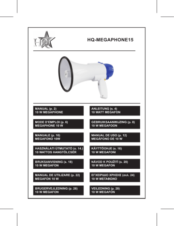 HQ MEGAPHONE15 Manual | Manualzz
