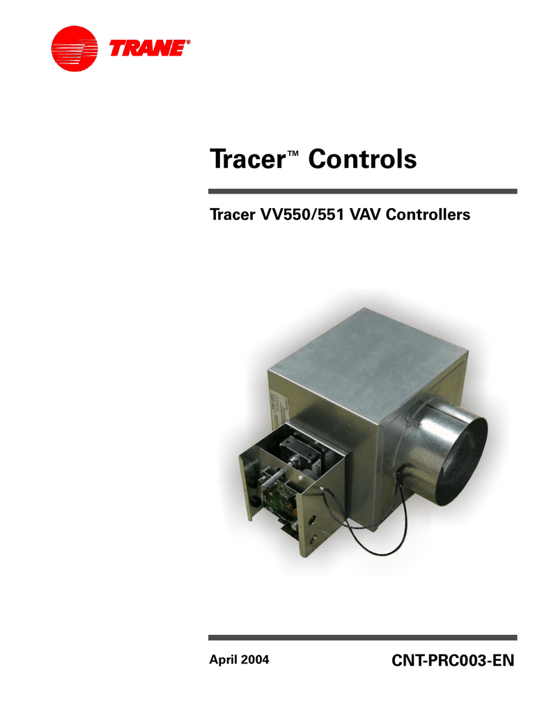 Trane Tracer VV550 Installation manual | Manualzz