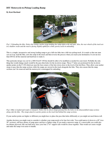 DIY Motorcycle Loading Ramp Instructions | Manualzz