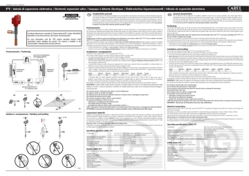 Carel EXV Expansion Valve Install Manual | Manualzz