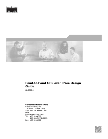 Point-to-Point GRE over IPsec Design Guide | Manualzz