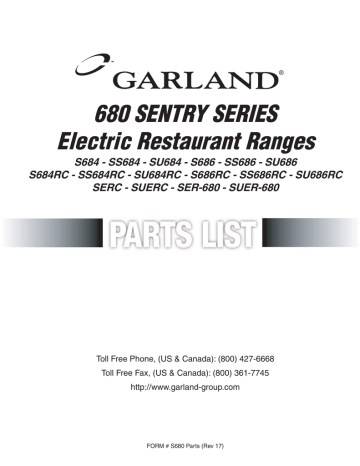 Garland S684 Part Manual | Manualzz