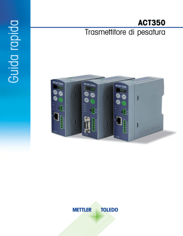 Trasmettitore di pesatura ACT 350 Guida rapida | Manualzz