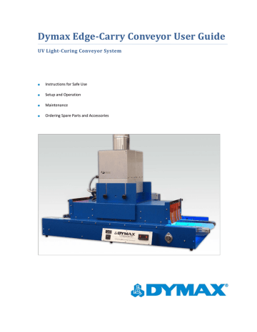 Dymax Edge-Carry UV Light-Curing Conveyor User Guide | Manualzz