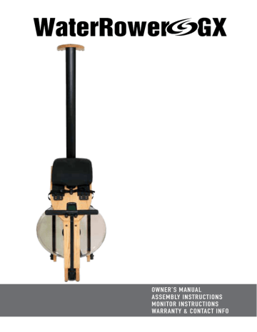 WaterRower GX AIO Screen Owner's Manual | Manualzz
