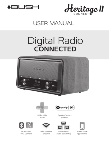 Bush Digital Radio Heritage II Connect User Manual | Manualzz
