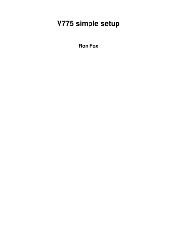 V775 V775 Manual | Manualzz