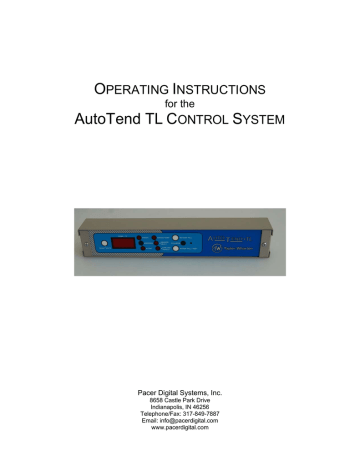LN2 level controller AutoTend TL Control System Operating Instructions ...