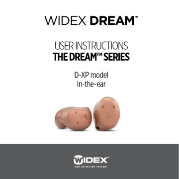 Hearing aid DREAM D-XP User Instructions | Manualzz