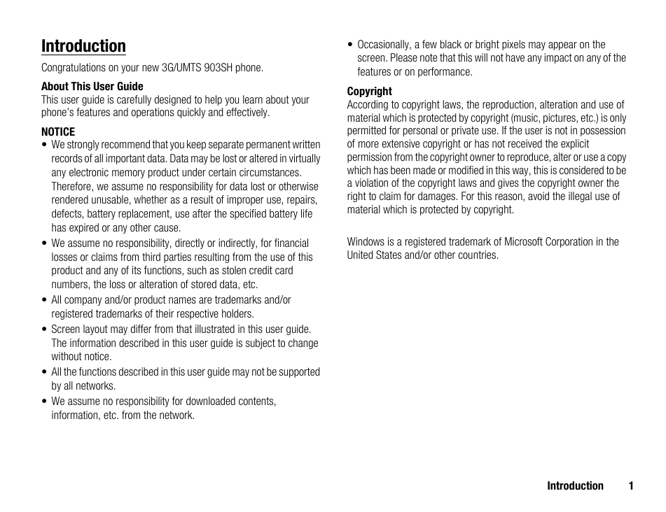 Sharp 903SH Owner Manual | Manualzz