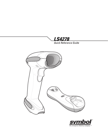 Symbol LS4278 Quick Reference Manual | Manualzz