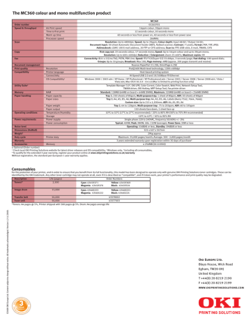 OKI MC360 Owner Manual | Manualzz
