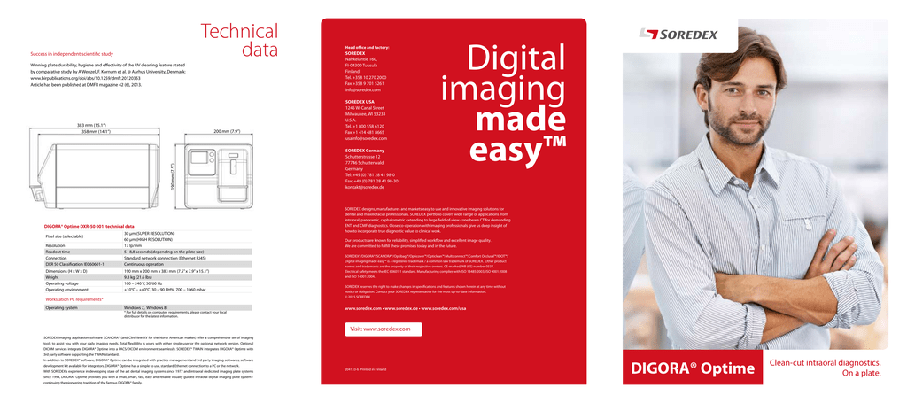 Digora optime setup use multiconnect - unitsapje