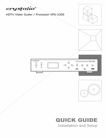 Crystalio VPS-2300 Quick Manual | Manualzz
