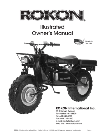 ROKON TRAIL-BREAKER Illustrated Owner's Manual | Manualzz