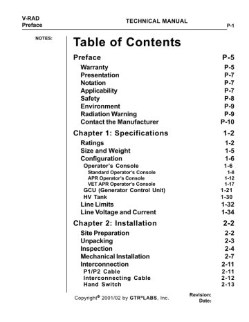 V RAD Technical Manual | Manualzz