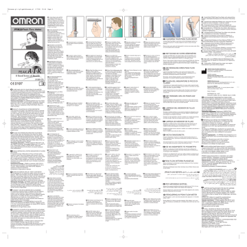 OMRON PFM20 Peak Flow Meter Instruction Leaflet | Manualzz