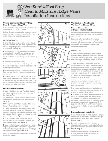 Owens Corning VS4N VentSure 15 in x 4 ft. Strip Heat and Moisture Ridge ...