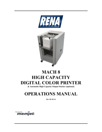 Digital Color Printer MACH 8 Operations Manual | Manualzz