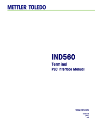 Mettler Toledo IND560 - User's Guide, Manual, Technical manual