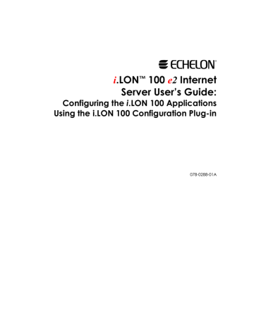Internet Server i.LON 100 e2 User’s Guide | Manualzz