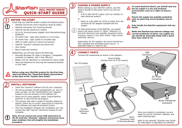 StarFish Hull-mount Sonar Quick-start Guide | Manualzz