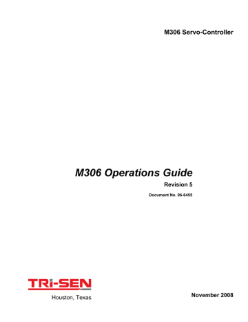 M306 Servo Controller Operations Guide | Manualzz