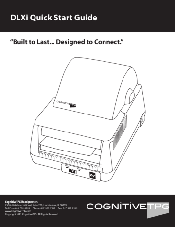 CognitiveTPG DLXi Quick start manual | Manualzz