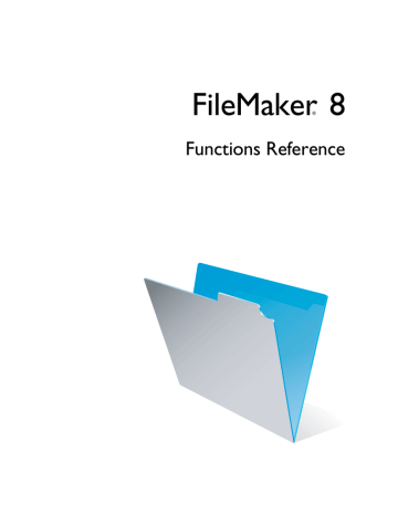 FileMaker 8 Functions Reference | Manualzz