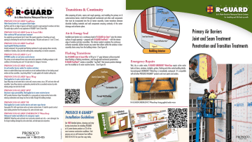 PROSOCO R-GUARD Installation Guidelines | Manualzz