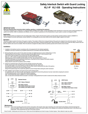 Safety Interlock Switch Wiring Diagram - Wiring Diagram