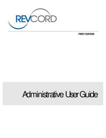 REVCORD Voice logging system Administrative User Guide | Manualzz