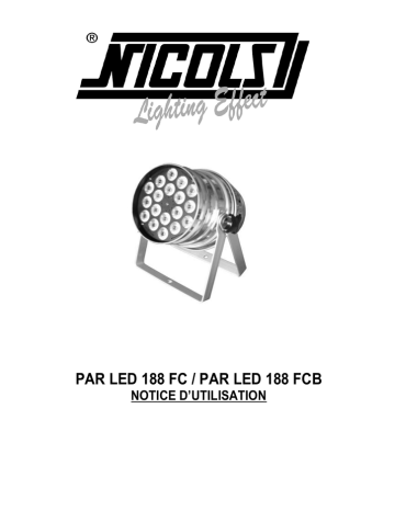 Nicols PAR LED 188 FC User manual | Manualzz