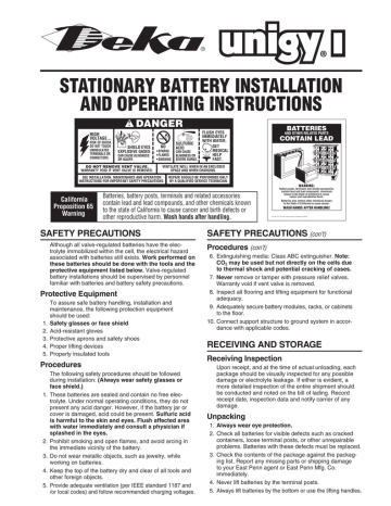 Deka unigy I Installation | Manualzz