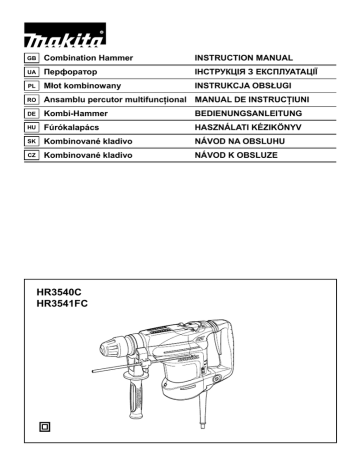 Makita HR3541FC, HR3540C Instruction manual | Manualzz
