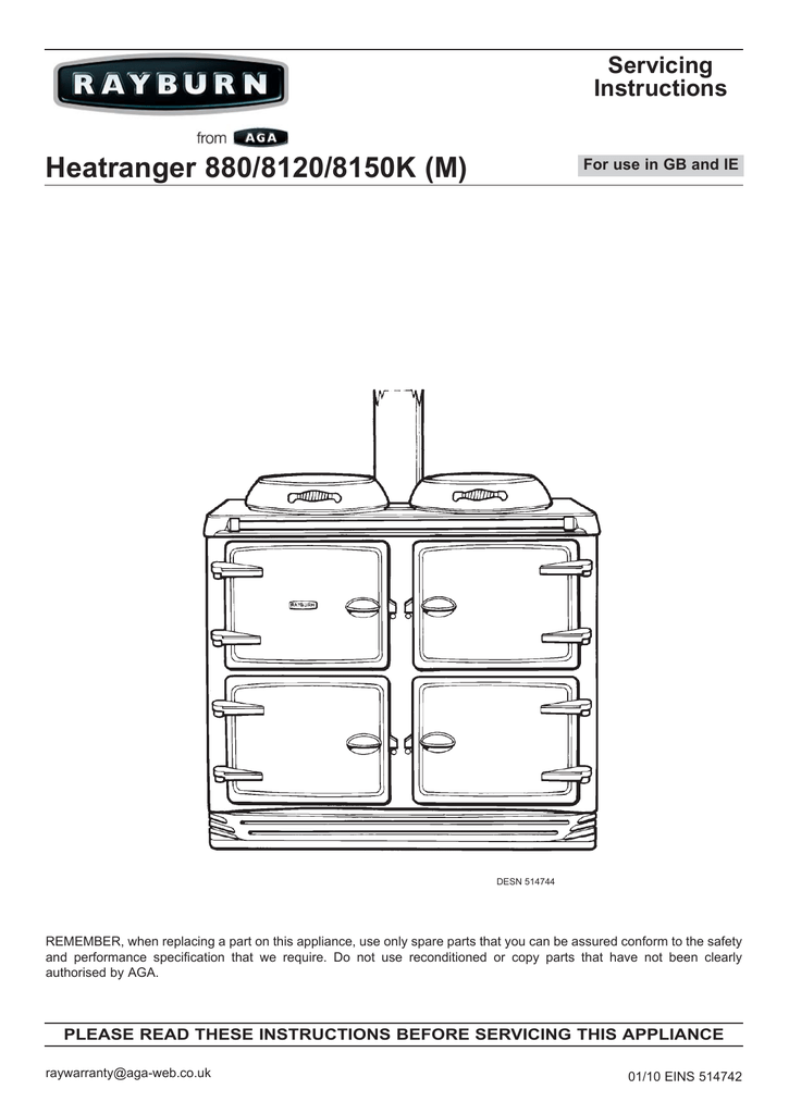 Rayburn 499k Spare Parts List Template | Reviewmotors.co