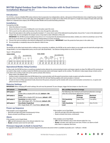 NV780 Digital Outdoor Dual Side-View Detector with 4x Dual Sensors ...