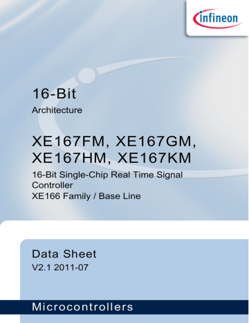 Infineon SAF-XE167FM-72F80L AA Microcontroller Data Sheet | Manualzz
