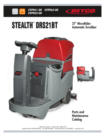 BETCO Stealth DRS21BT Automatic Scrubber Parts Manual | Manualzz