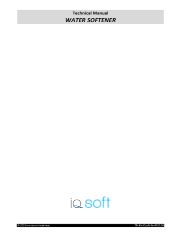 erie water treatment IQsoft Water Softener Technical Manual | Manualzz