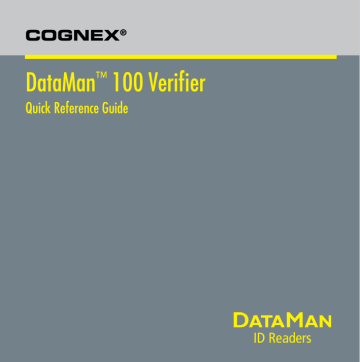 Verifier DataMan 100 Quick Reference Guide | Manualzz