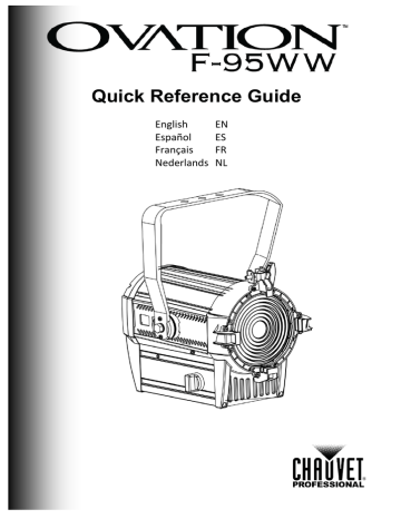 Chauvet OVATION Quick Reference Guide | Manualzz