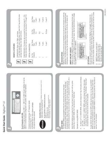 BigKeys LX Quick Start Guide | Manualzz