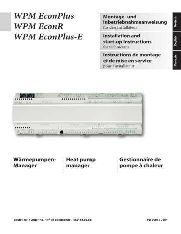 Dimplex WPM EconR Installation And Start-Up Instructions For Technicians | Manualzz