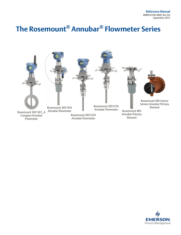 The Rosemount Annubar Flowmeter Series ® | Manualzz