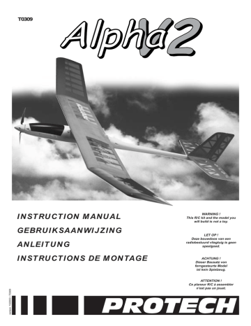 Alpha V2 Remote Controlled Glider - Instruction Manual | Manualzz