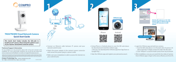 Compro TN30/TN30W Cloud Network Camera Quick Start Guide | Manualzz
